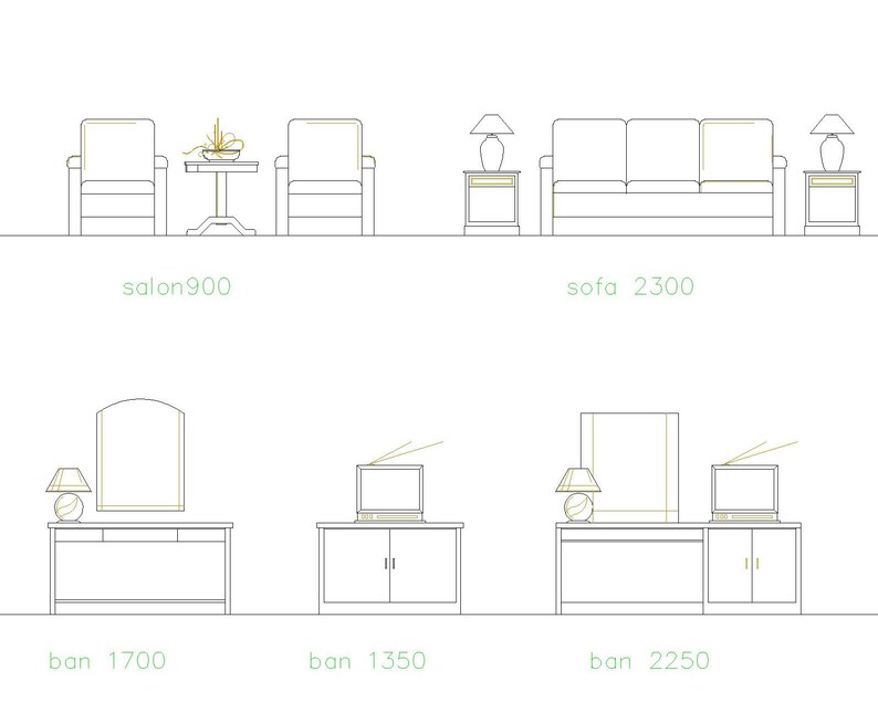 Autocad 2D DWG DXF PDF File, 2d Drawing,autocad 2D Template - Etsy