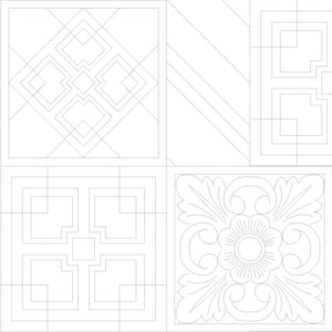 Autocad Wood Pattern ,pieces of Details Autocad 2D DWG File, Ready ...