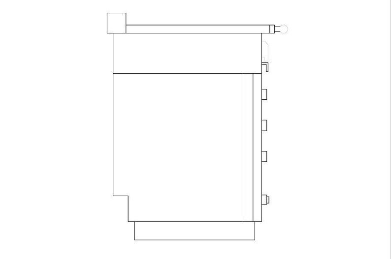 2D Drawing of Kitchen Cabinets, Kitchenware and White Goods, 257 Pieces ...