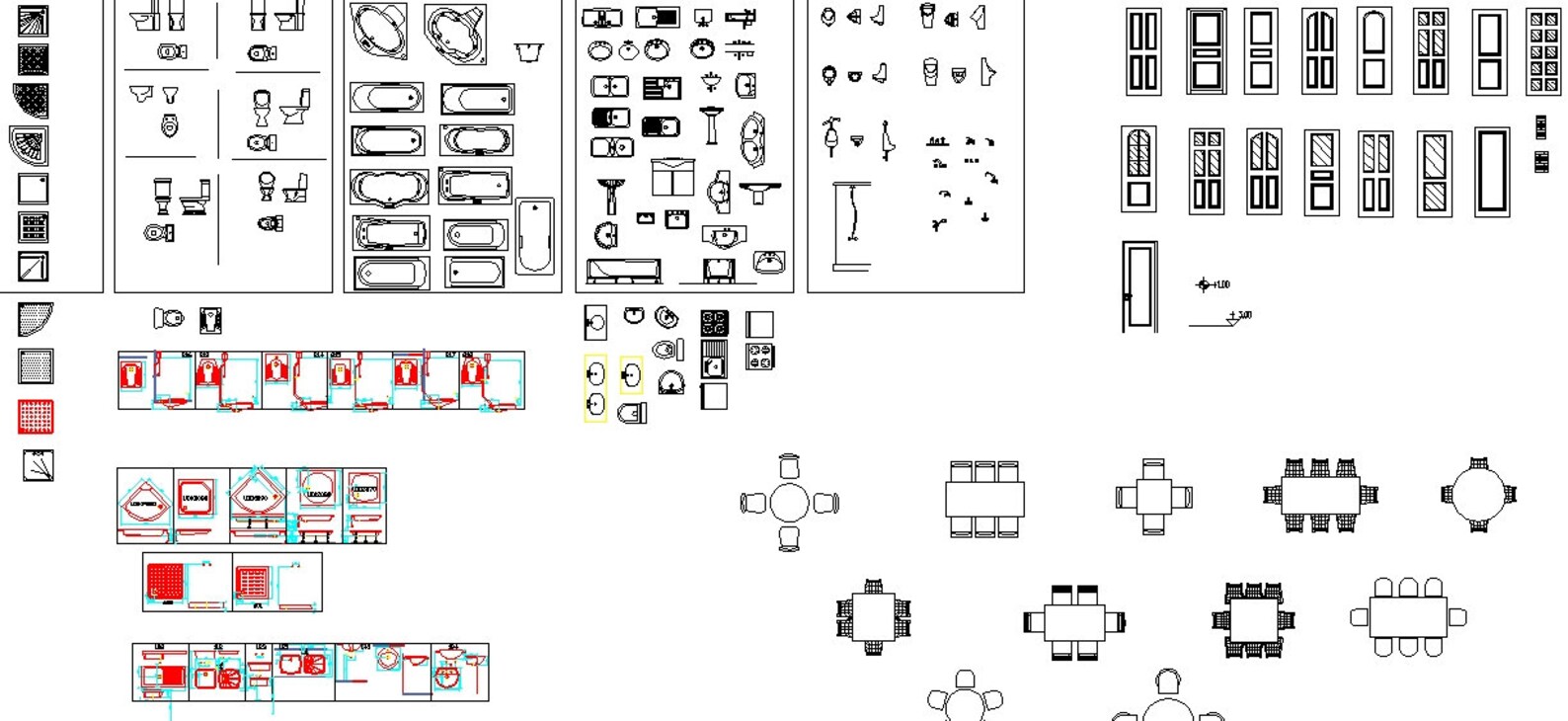 Many Piece of Details Autocad 2D DWG File, Ready Block for Autocad, 2D ...