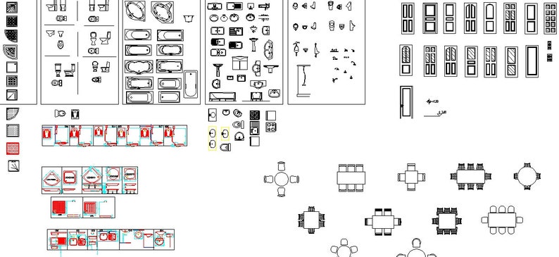 Many Piece of Details Autocad 2D DWG File, Ready Block for Autocad, 2D ...