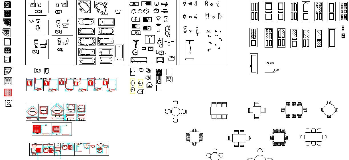 Many Piece of Details Autocad 2D DWG File, Ready Block for Autocad, 2D ...