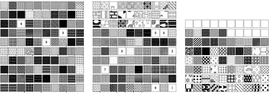 270+ Autocad Hatch Patterns,270 Piece of Details Autocad 2D DWG File ...