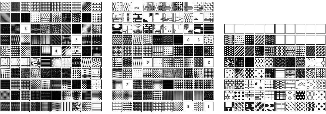 270+ Autocad Hatch Patterns,270 Piece of Details Autocad 2D DWG File ...