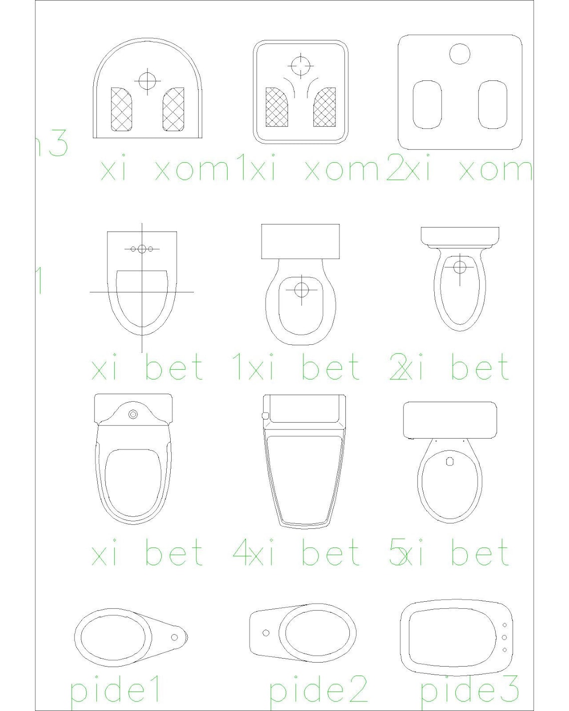 Autocad 2D DWG DXF PDF File, 2d Drawing,autocad 2D Template - Etsy