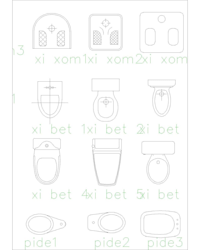 Autocad 2D DWG DXF PDF File, 2d Drawing,autocad 2D Template - Etsy