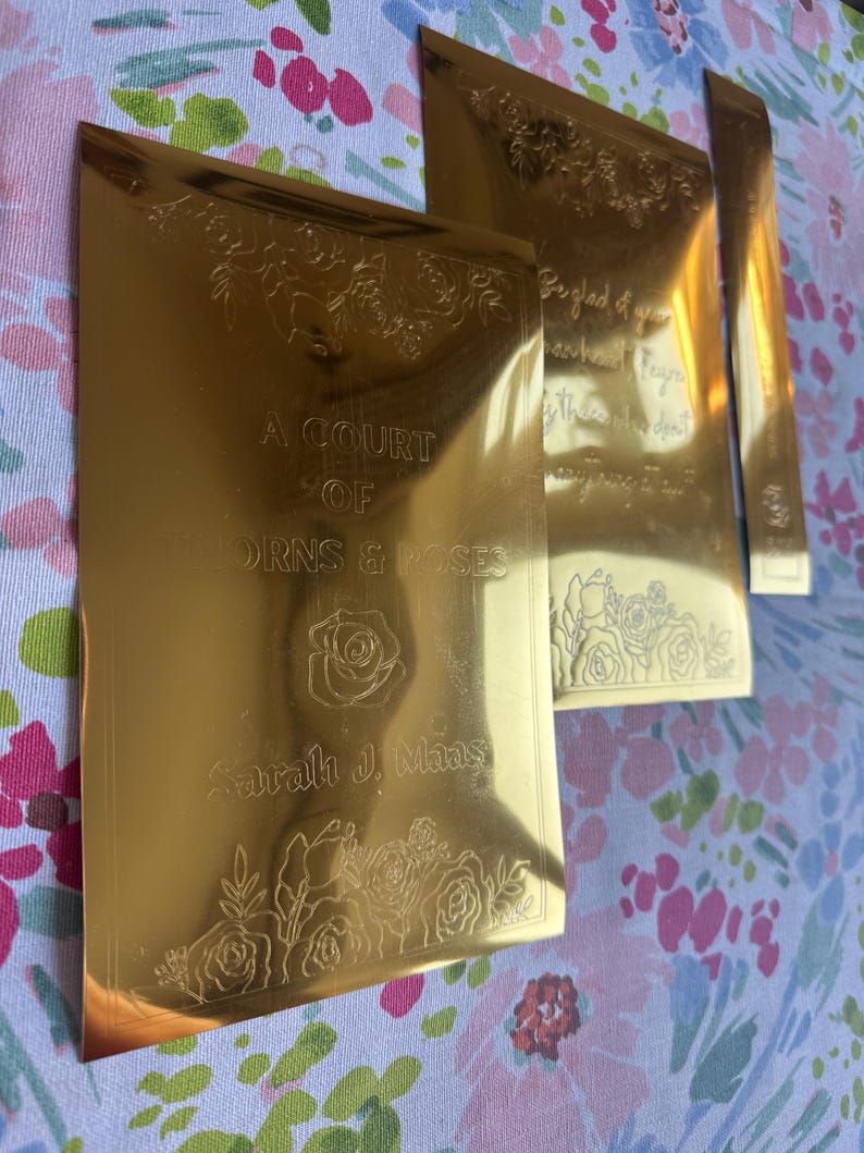 DIY Complete Book Binding Kit for ACOTAR Book 1 (other Books Available ...