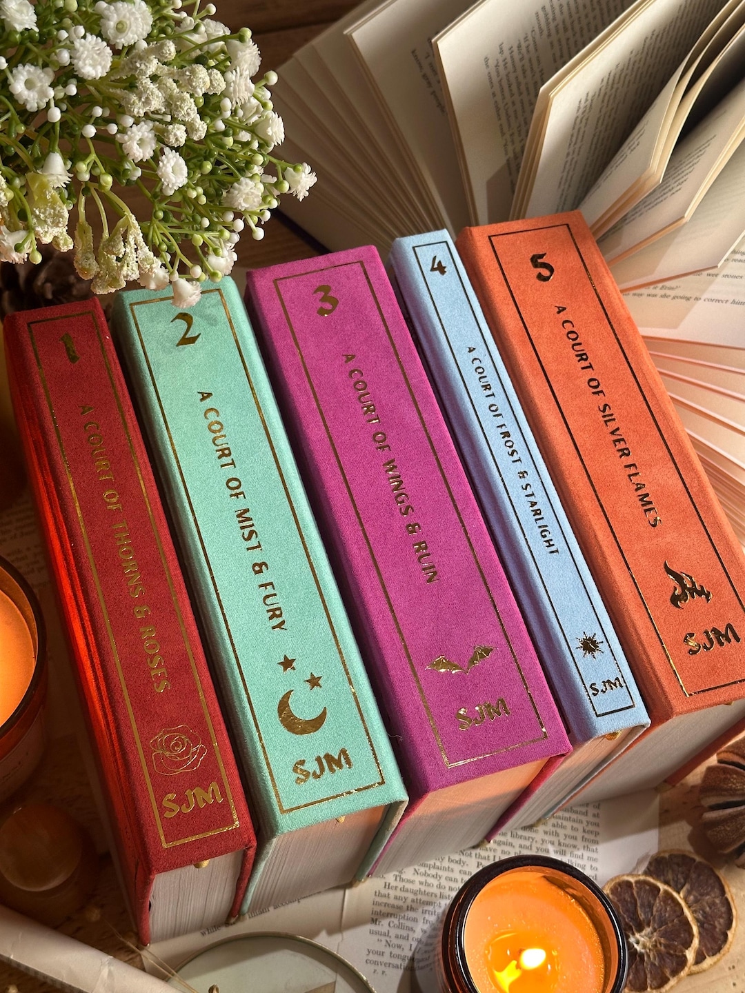 A Court of Thorns and Roses (ACOTAR) Customised Book Cover Design (full ...