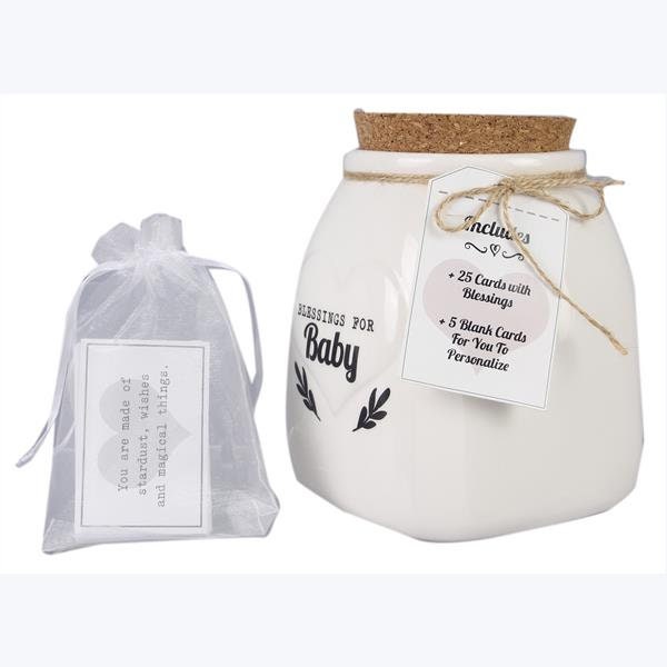 Ceramic Blessing for Baby Jar With 30 Blessing Cards - Etsy