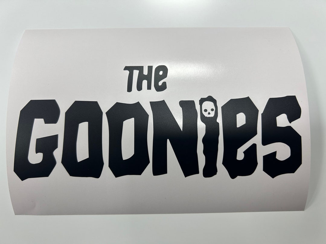 The Goonies Cut Matt Vinyl Sticker Easy Apply Decal - Etsy