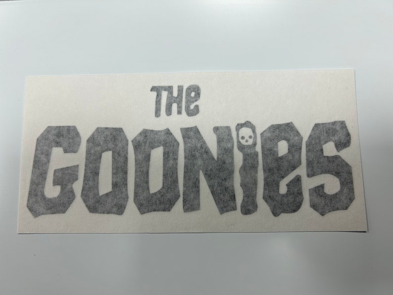 The Goonies Cut Matt Vinyl Sticker Easy Apply Decal - Etsy