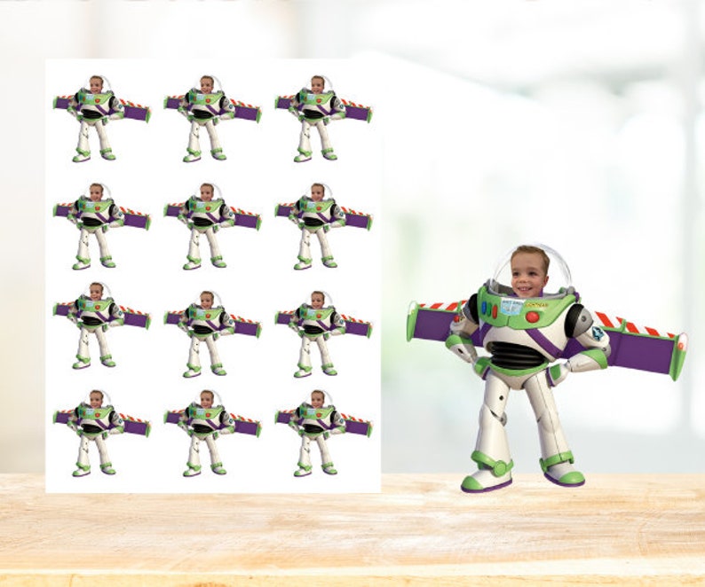 PERSONALIZED Buzz Lightyear Inspired Cupcake Toppers, Toy Story ...