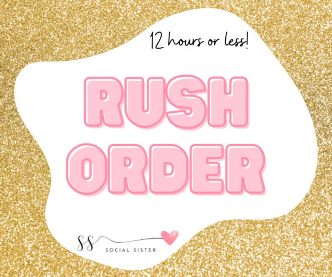 Digital Download Rush Order Request - Etsy