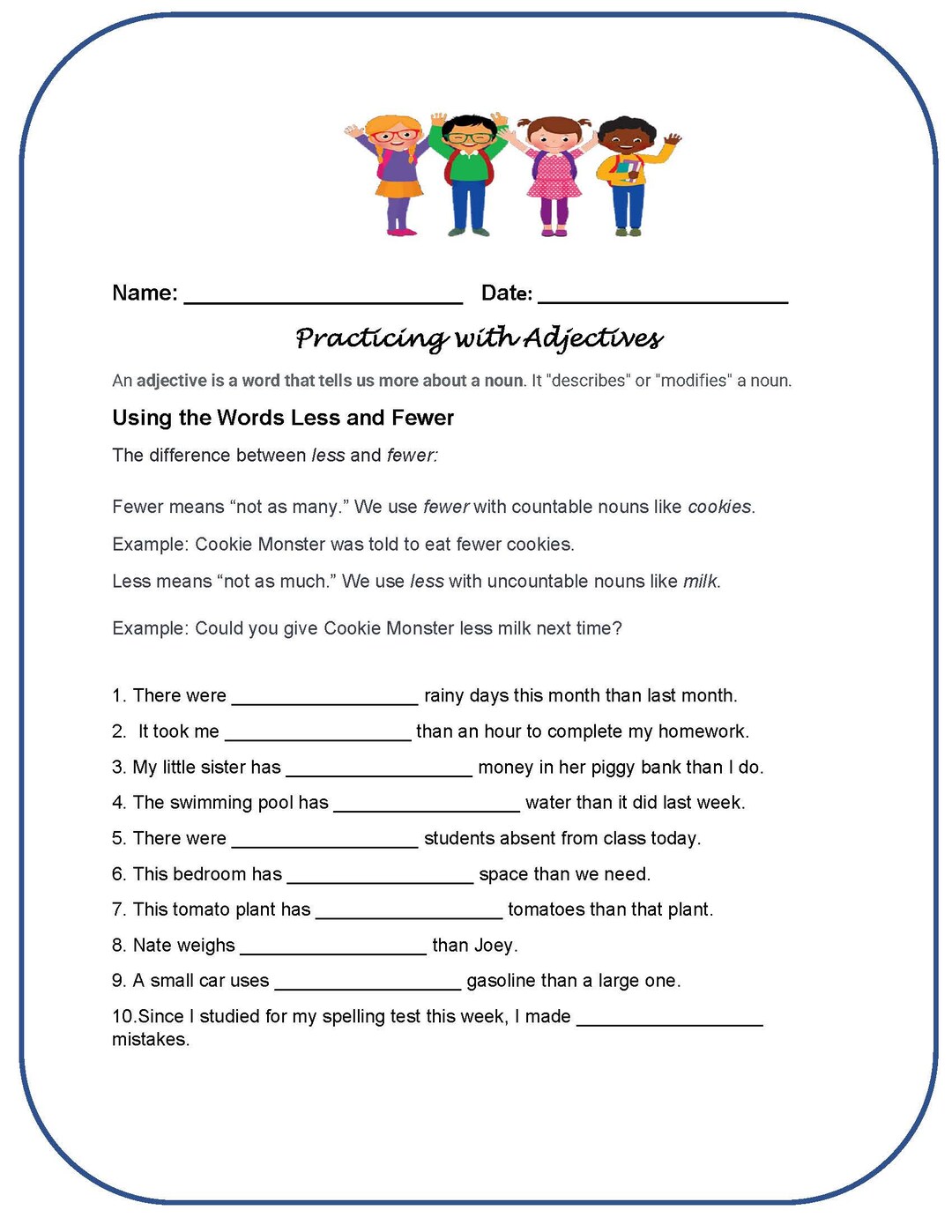 Fewer Vs Less - Etsy