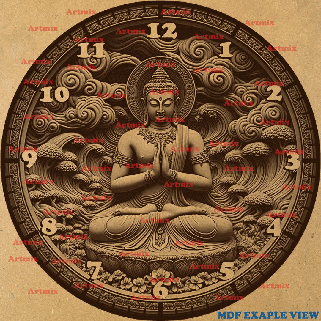 3D Buddha Laser Engraving Design: Peace & Prayer (digital File) - Etsy