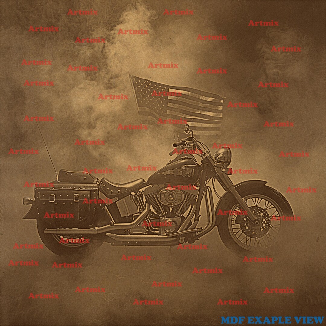 Harley Davidson Laser Engraving Design (digital File) - Etsy