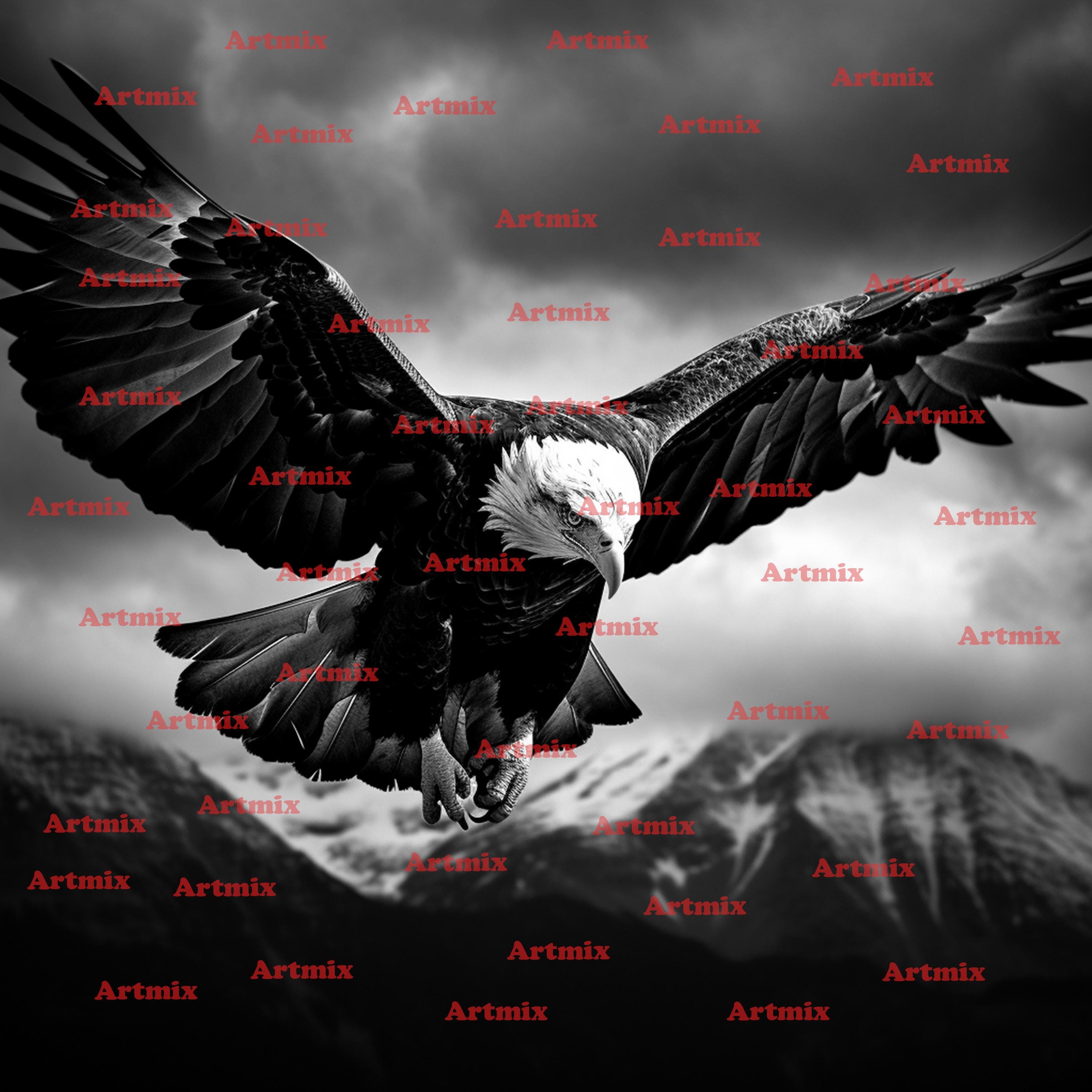 Majestic Bald Eagle, Laser Burn PNG Digital File, 3D Illusion, 3D Laser ...