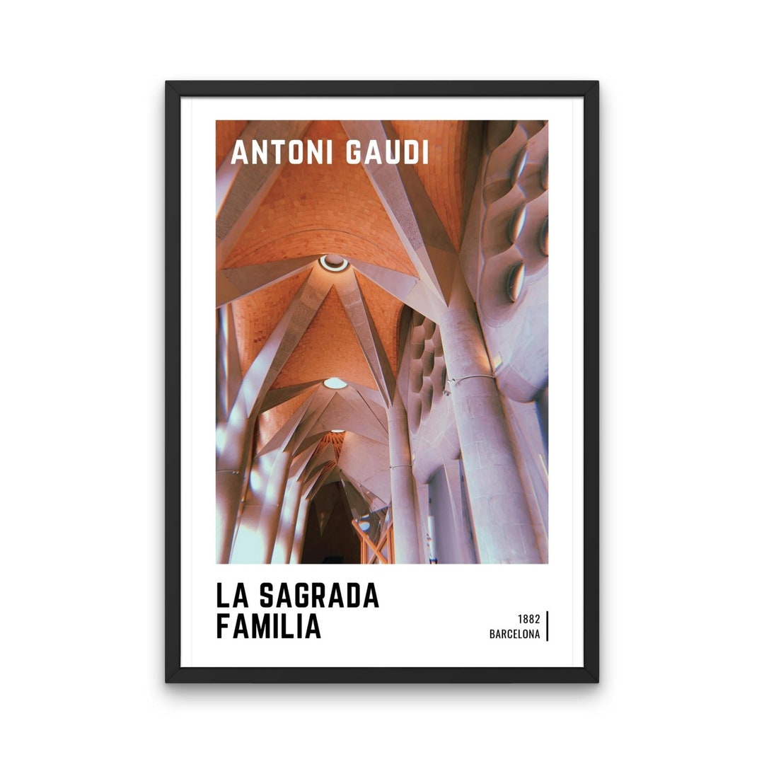 La Sagrada Familia Art Print, Antonio Gaudi Print, Home Decor ...