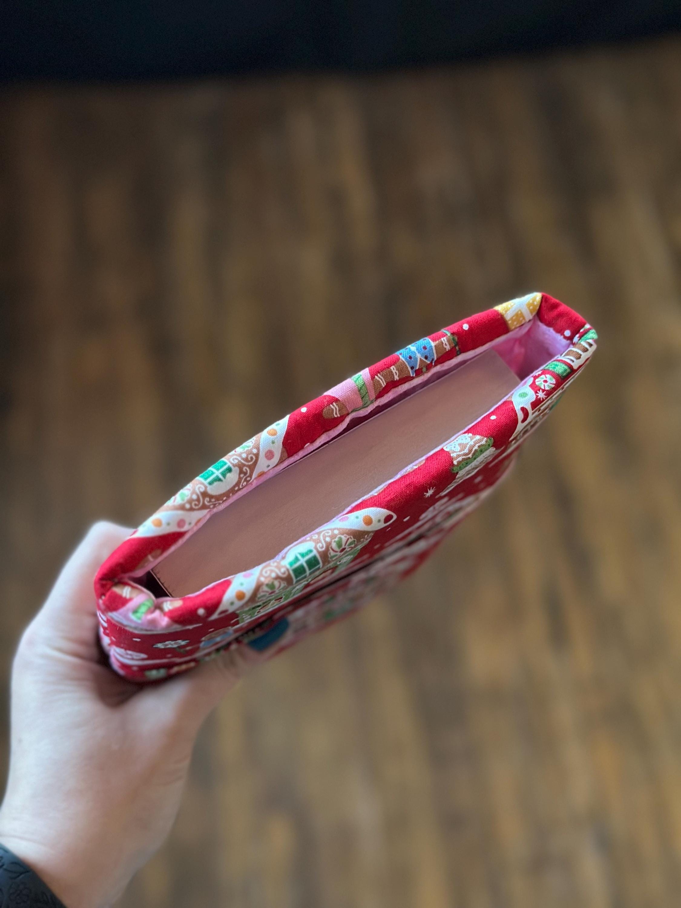 Paperback Book Sleeve Gingerbread Village Padded Book Sleeve With a ...