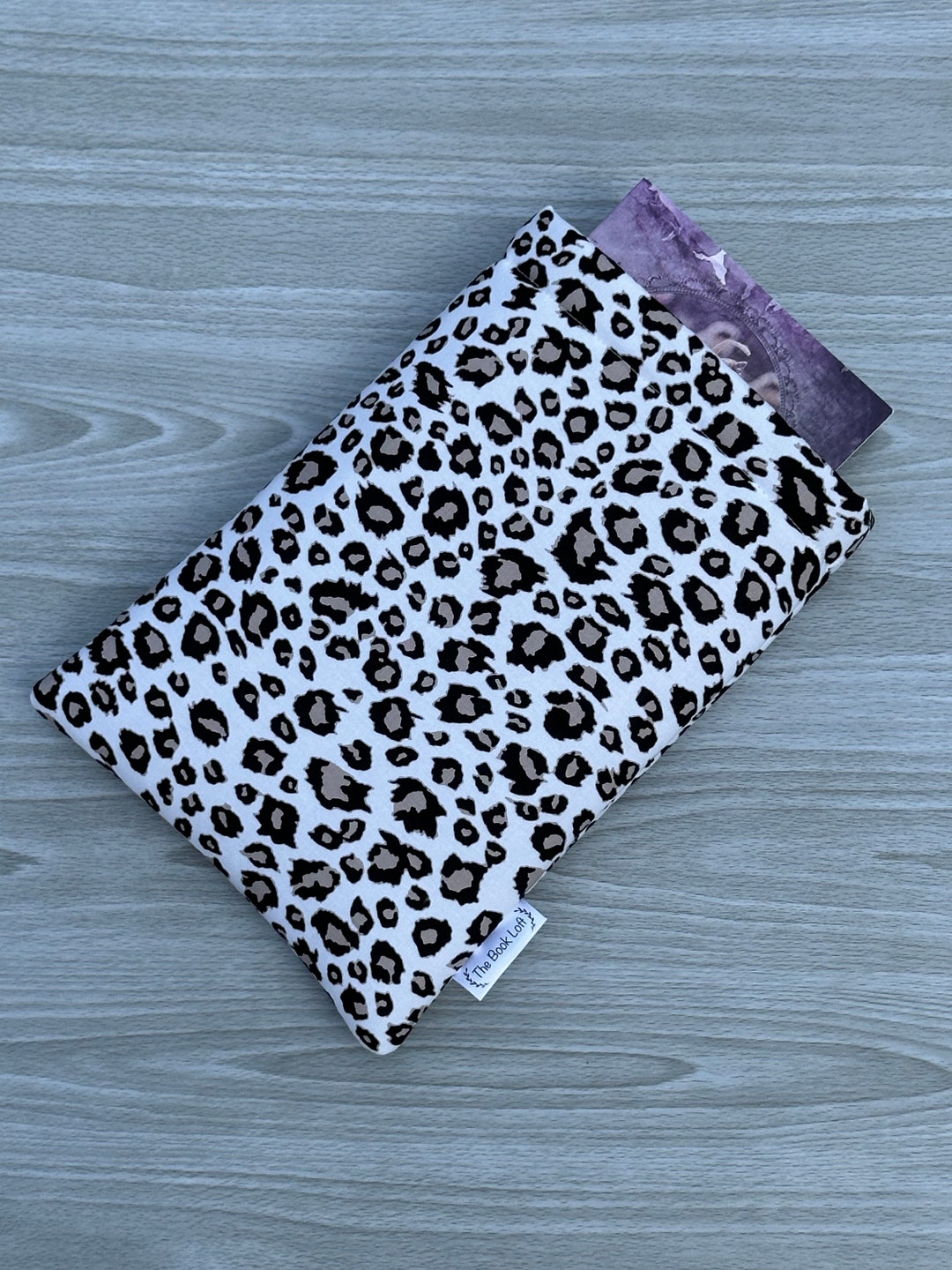 Paperback Book Sleeve Neutral Cheetah Padded Book Sleeve - Etsy