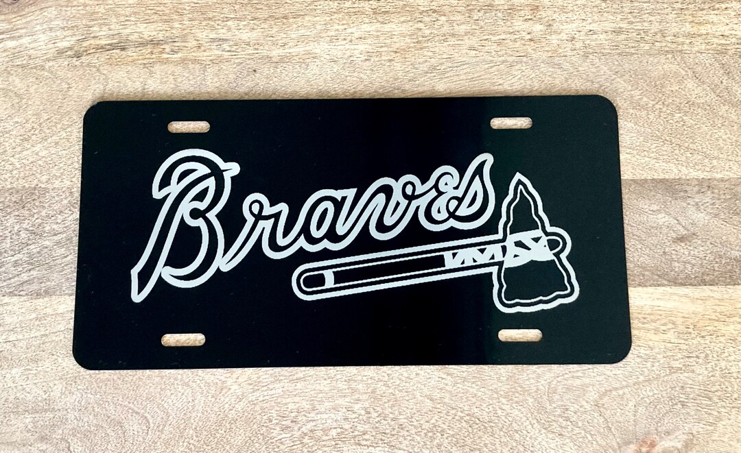 Braves Baseball Team Laser Engraved License Plate or Tell - Etsy