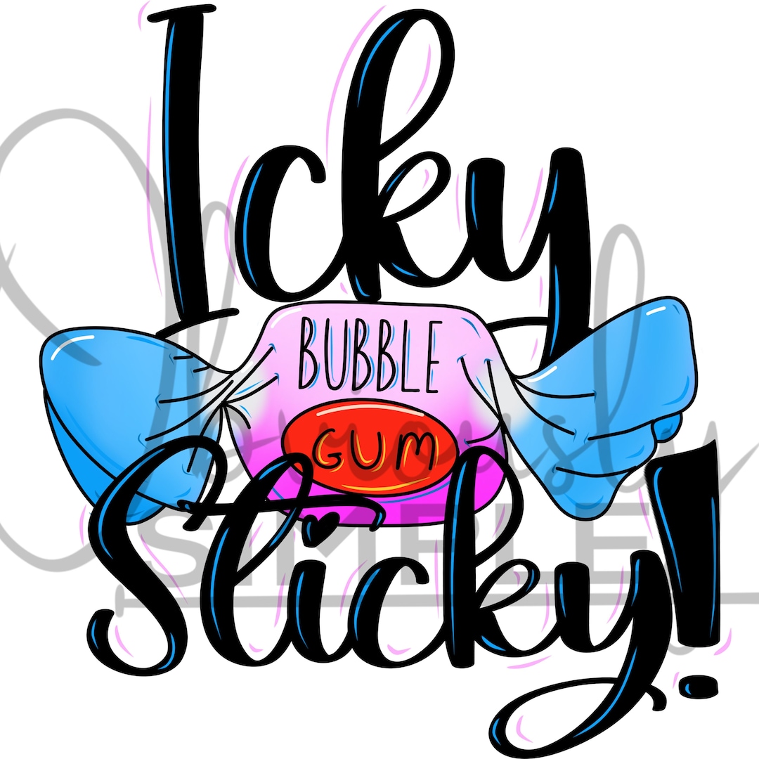 Icky Sticky Bubble Gum, Ms Rachel Digital Download. PNG File for ...