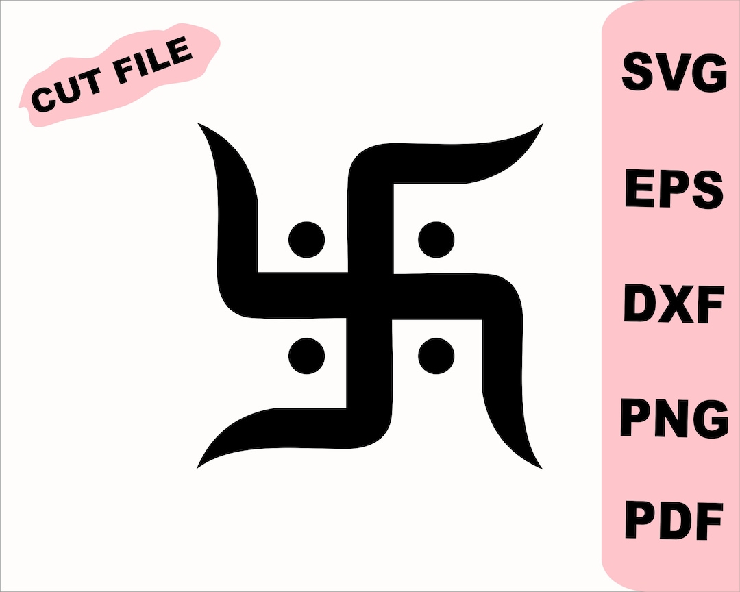 Swastik Instant Downloads in Black & White Svgpngepsdxf - Etsy