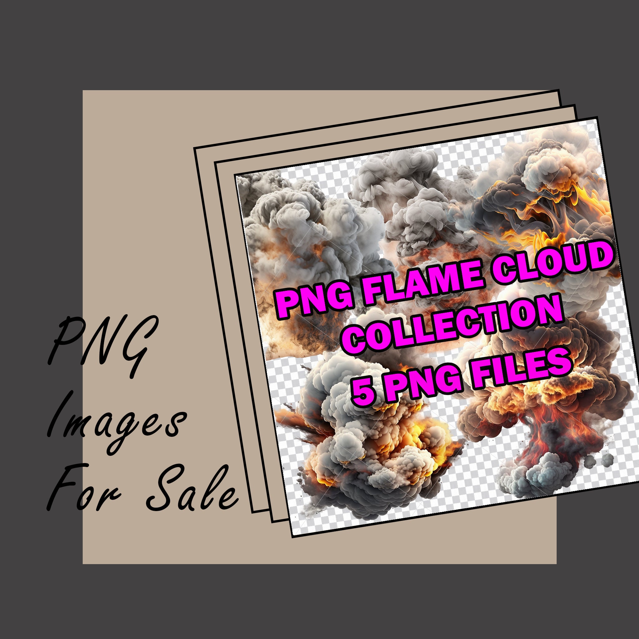Flame Clouds PNG Images Bundle: Fiery and Dramatic Clouds With Flames ...
