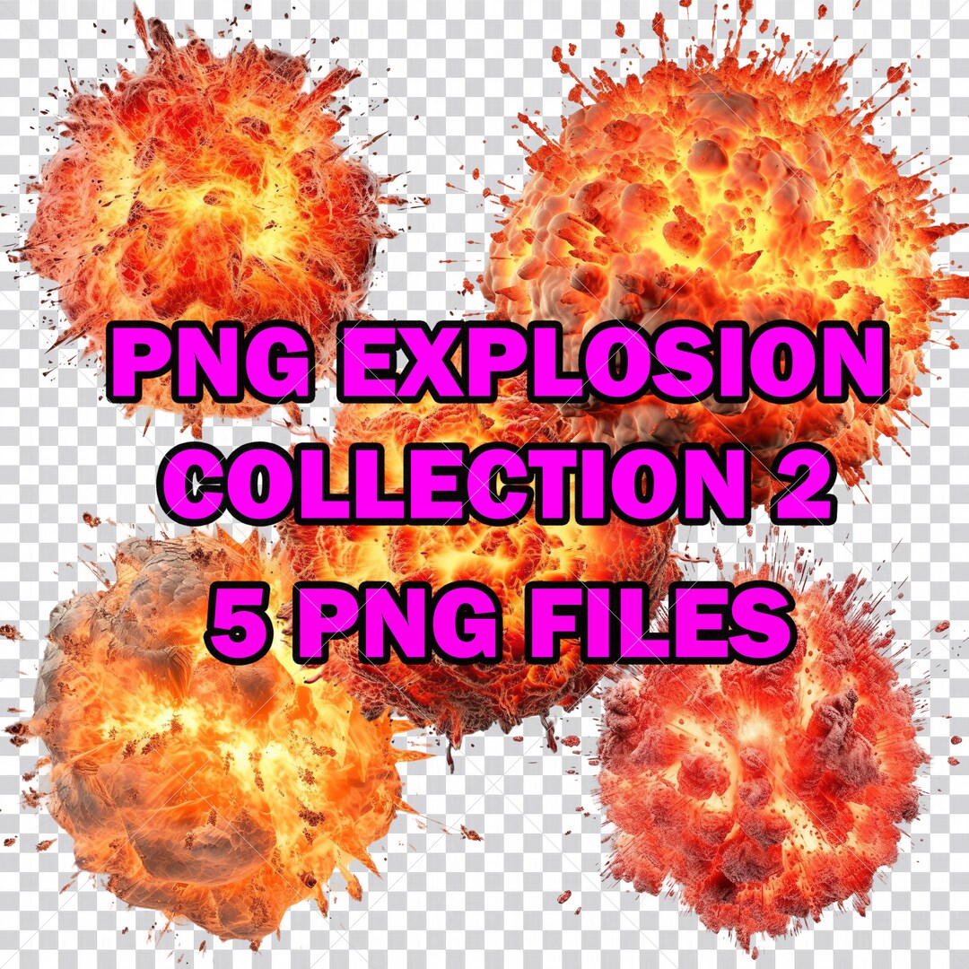 Explosions With Transparent Backgrounds, Perfect for Digital Art ...