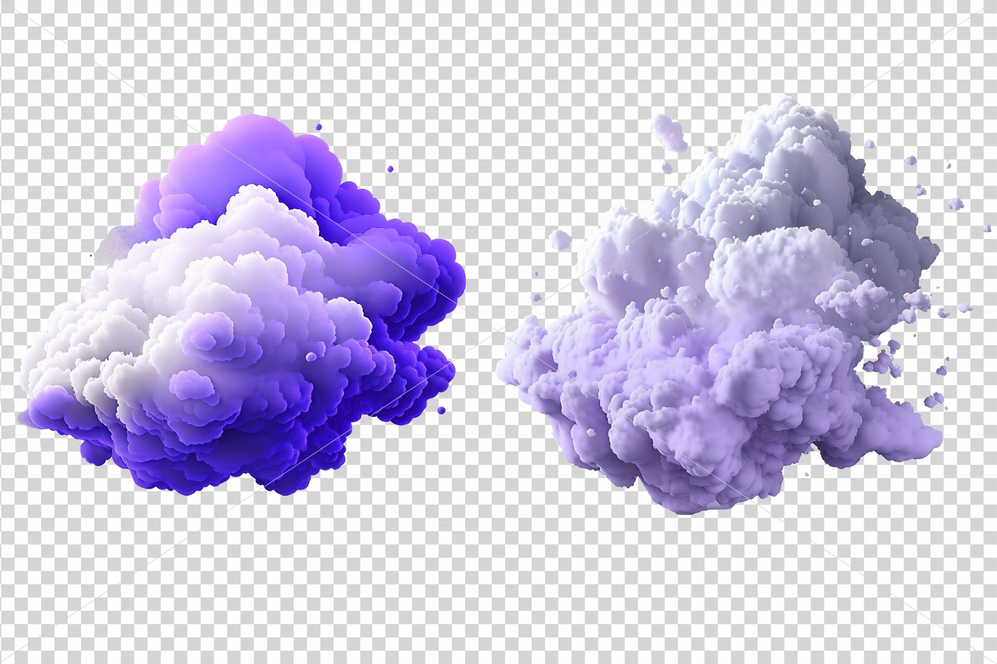 Purple Cloud Bundle: 11 Stunning PNG Files for Dreamy Designs - Etsy