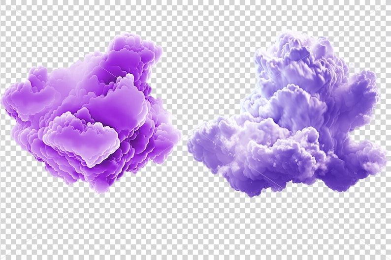 Purple Cloud Bundle: 11 Stunning PNG Files for Dreamy Designs - Etsy