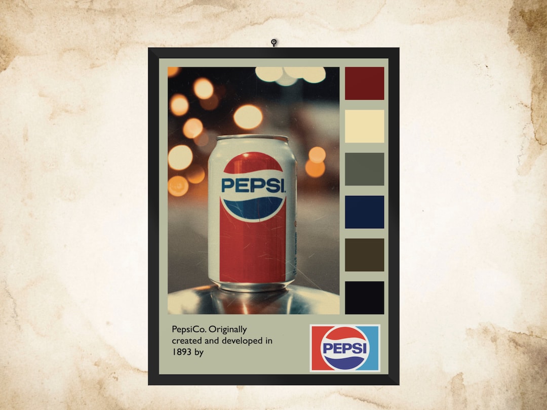 Pepsi Poster vintage Poster Aesthetic Poster Gradient Wall - Etsy
