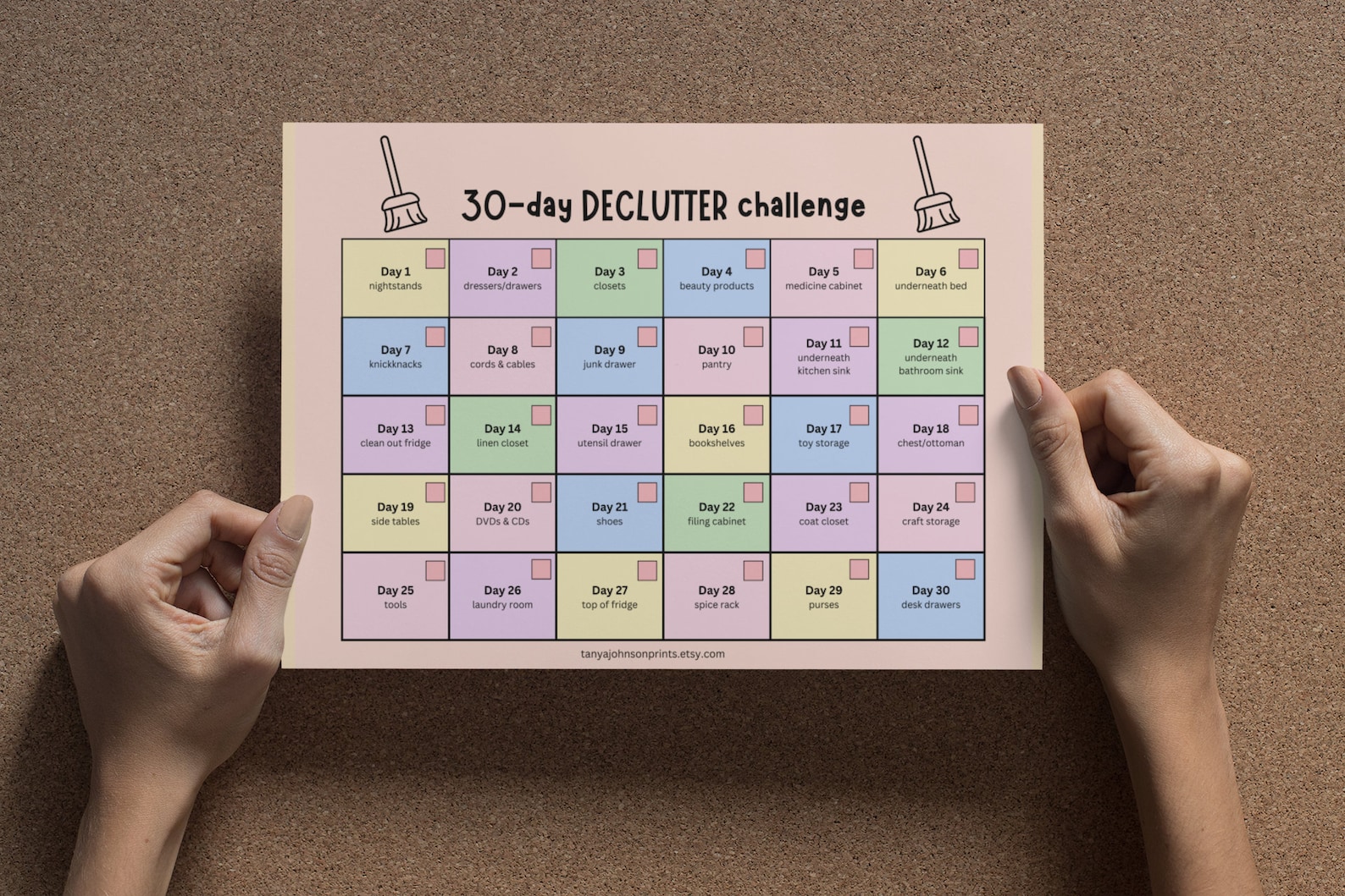 DECLUTTER PLANNER, Declutter Digital, 30-day Challenge, Declutter ...