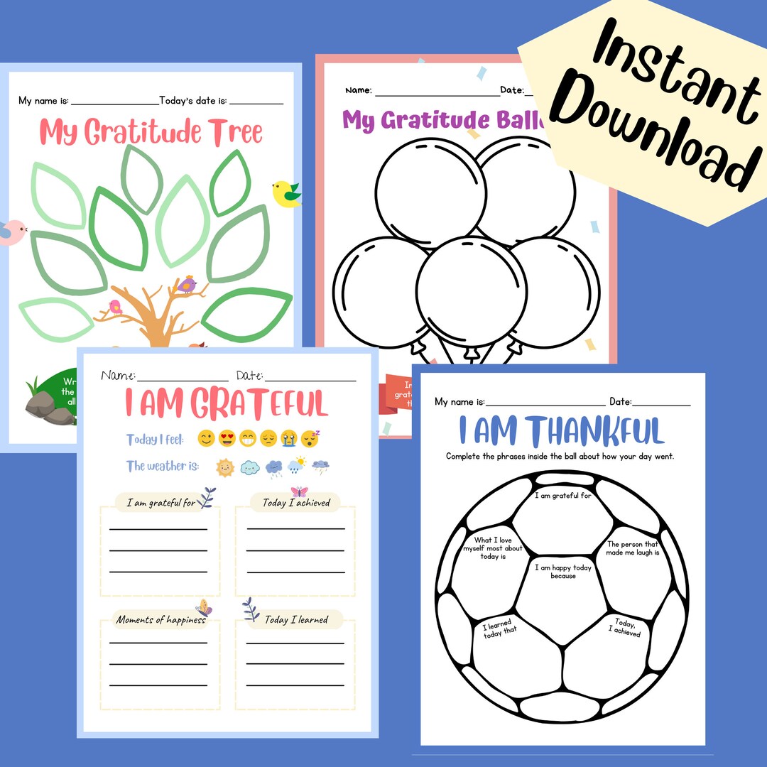 GRATITUDE JOURNAL, Gratitude Journal Digital, Gratitude Jar, Gratitude ...