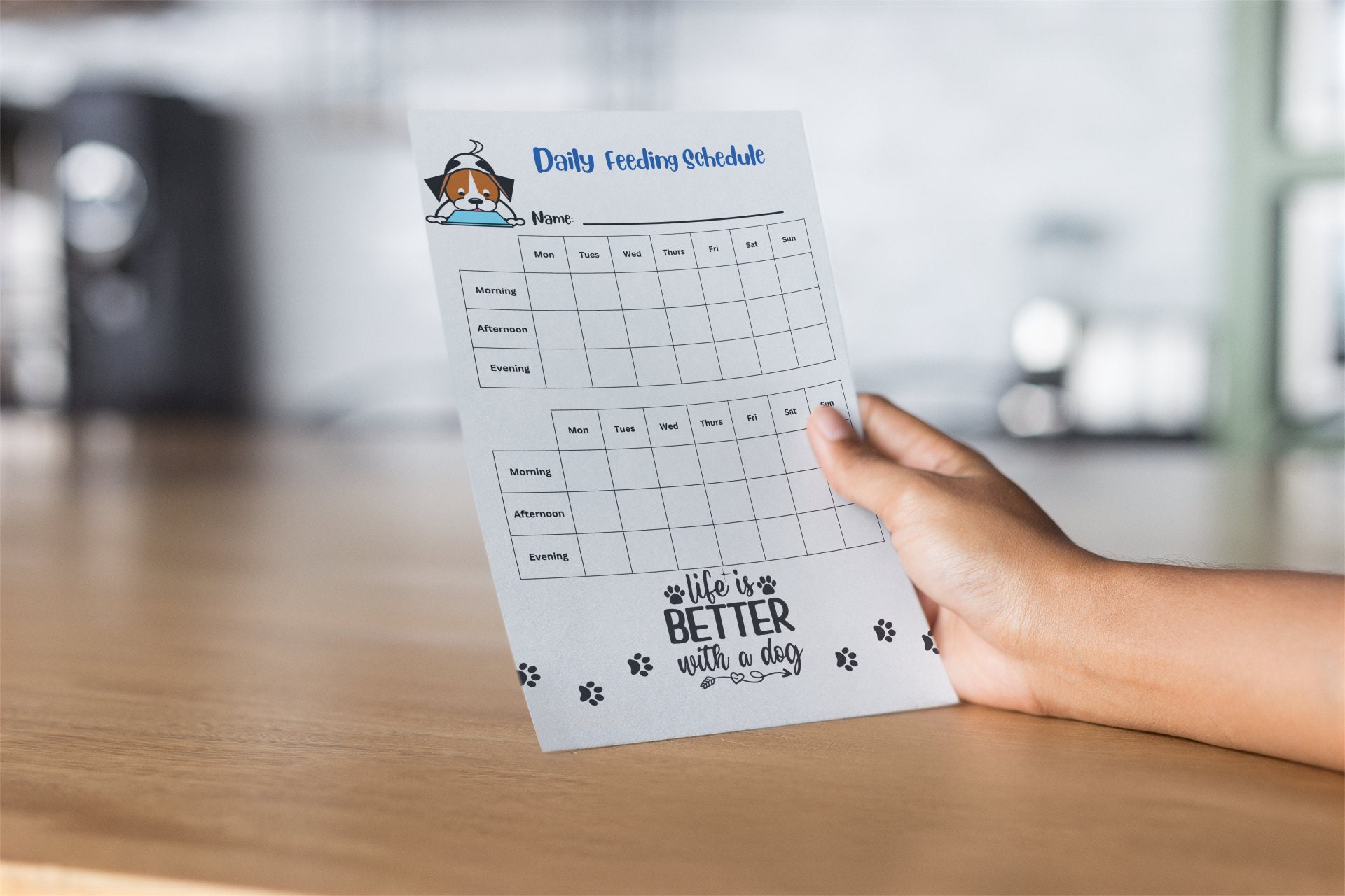 PET CARE PLANNER, Pet Feeding Chart, Dog Feeding Tracker, Dog Feeding ...