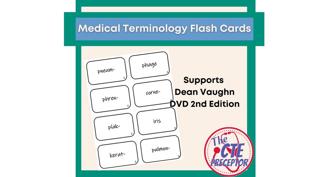 Medical Terminology Flashcards, Flash Cards, Terminology, Study ...