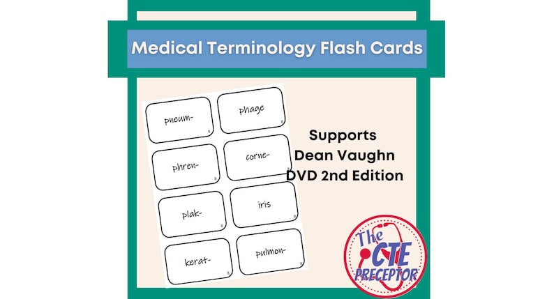 Medical Terminology Flashcards, Flash Cards, Terminology, Study ...