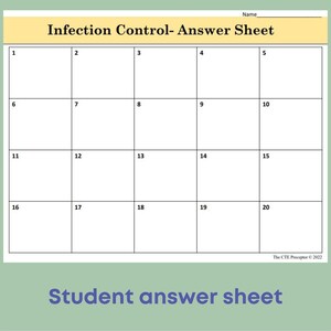Infection Control, Task Cards, Flashcards, Health Science, Review ...