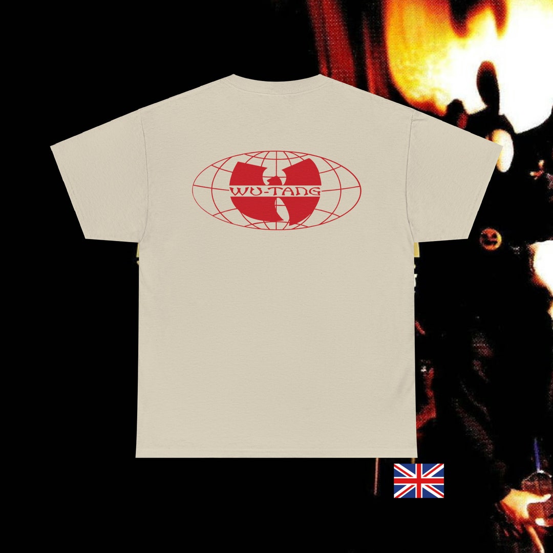 Wu Tang Clan Red Logo T-shirt Large Sand / Natural Album Cover Graphic ...