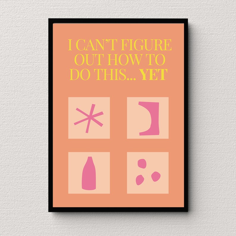 Classroom Posters, Motivational, Power of Yet, Growth Mindset, Colorful ...