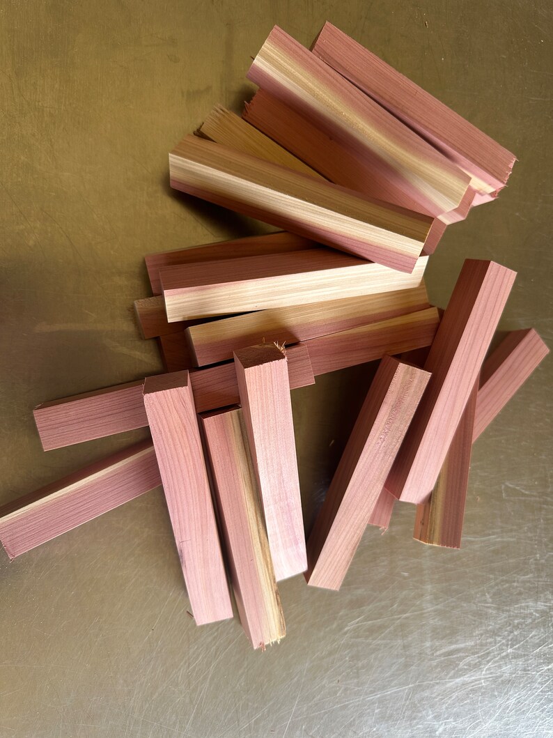 20 Aromatic Eastern Red Cedar Pen Blanks - Etsy