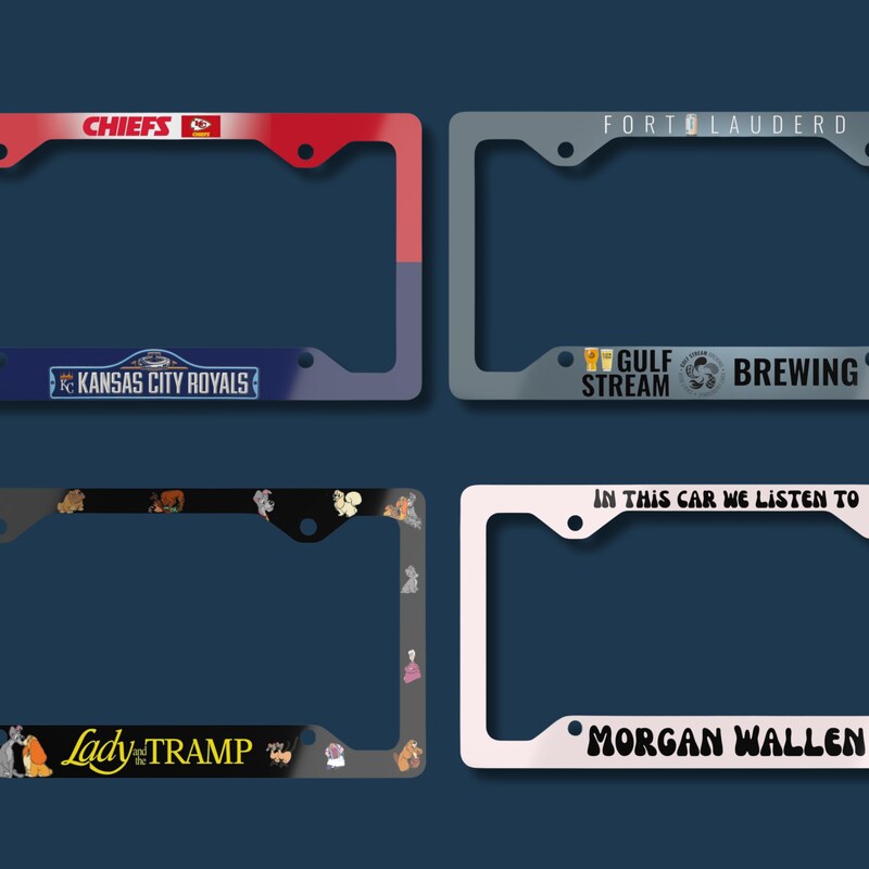 License Plate Frame - Etsy