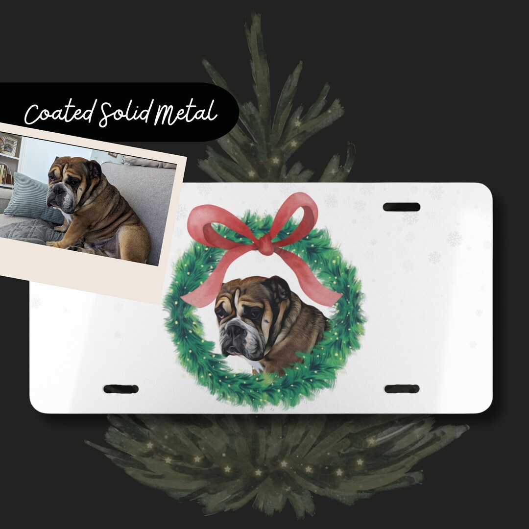 Custom Pet License Plate Frame, Custom Dog License Plate Frame, Custom ...