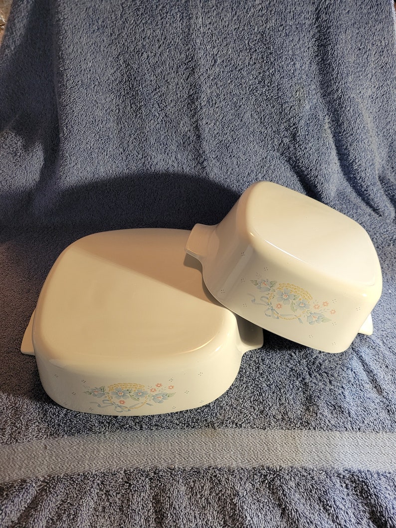 Vintage Corning Ware Country Cornflower Casserole Baking Dishes - Etsy
