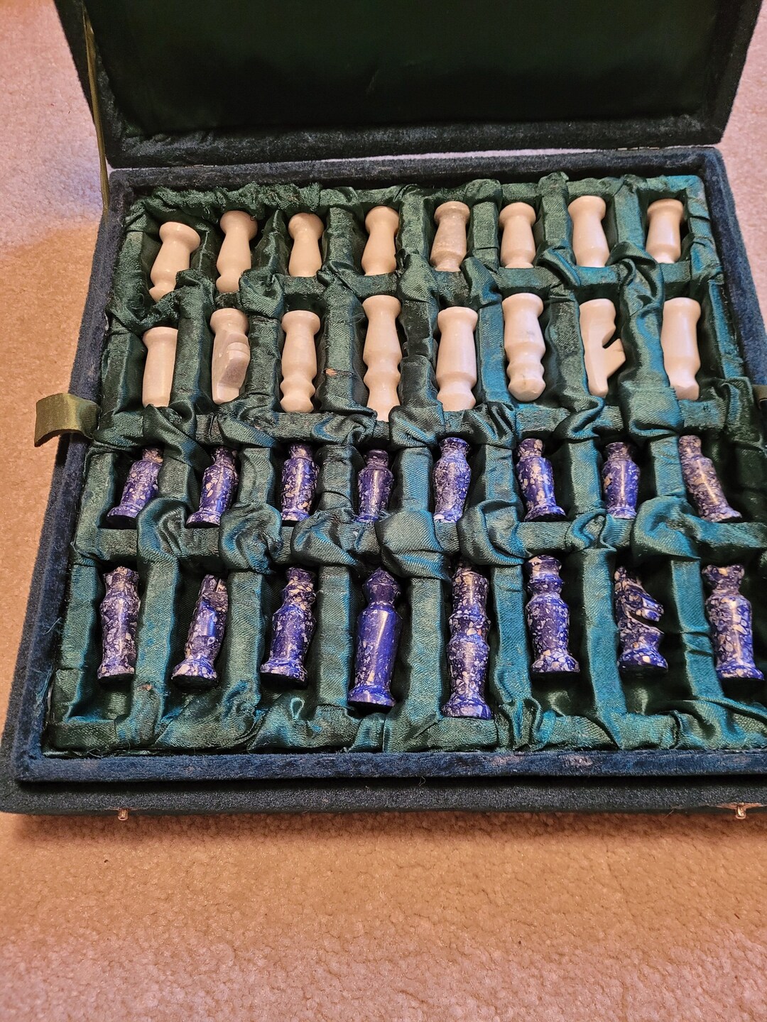 Vintage Marble Chess Set - Etsy