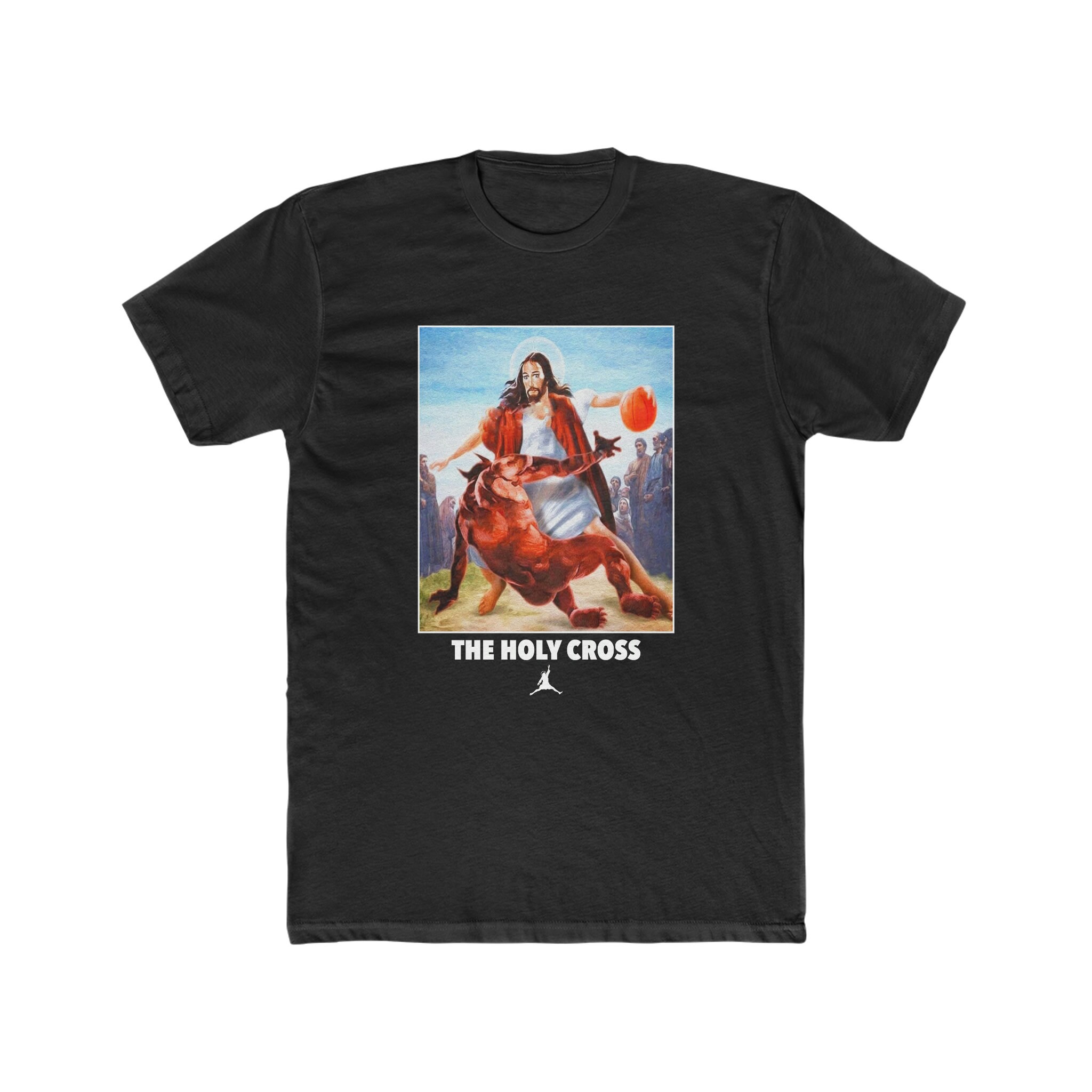The Holy Cross Jesus Dribbling Basketball Shirt Funny - Etsy