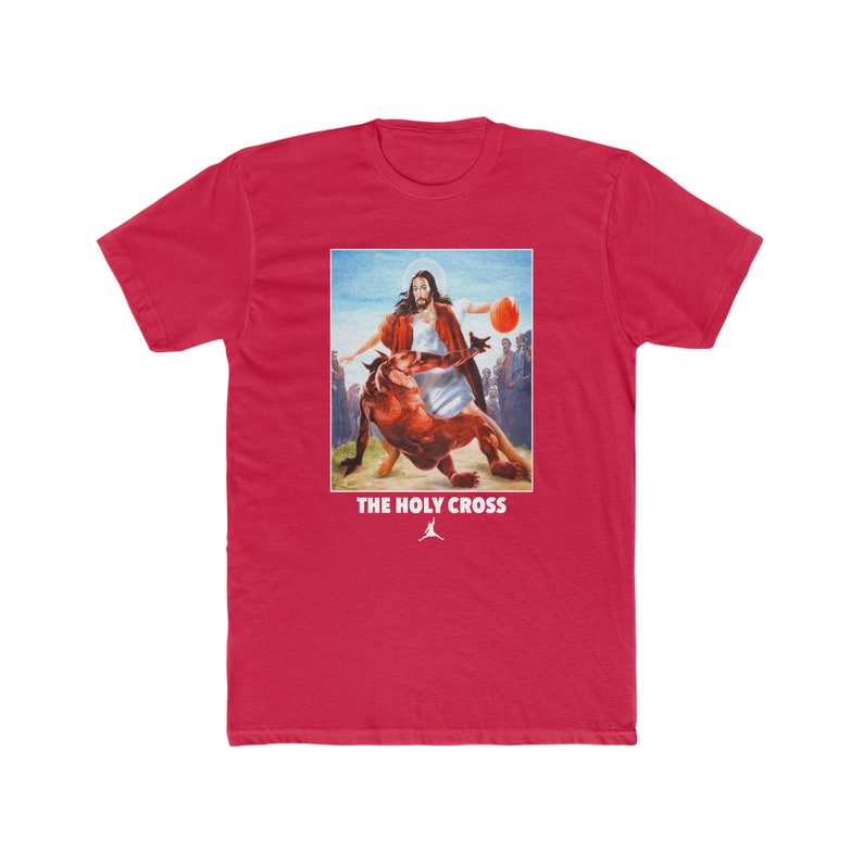 The Holy Cross Jesus Dribbling Basketball Shirt Funny - Etsy