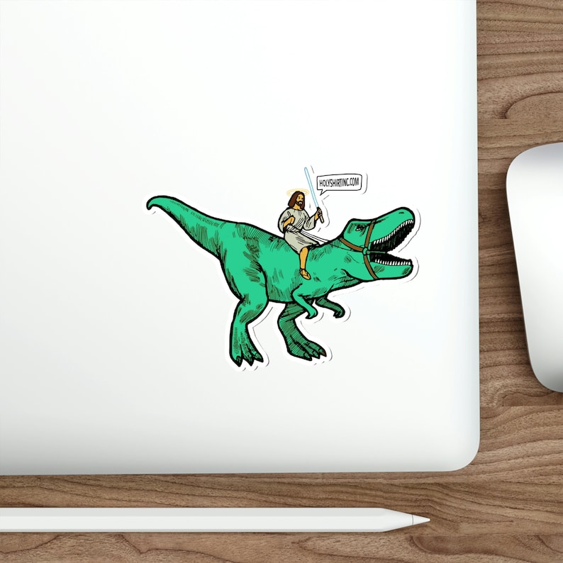 Holy Shirt Jesus Dinosaur Sticker - Etsy