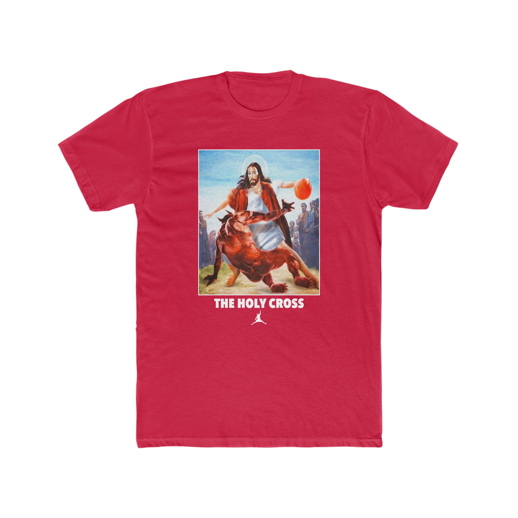 The Holy Cross Jesus Dribbling Basketball Shirt Funny - Etsy