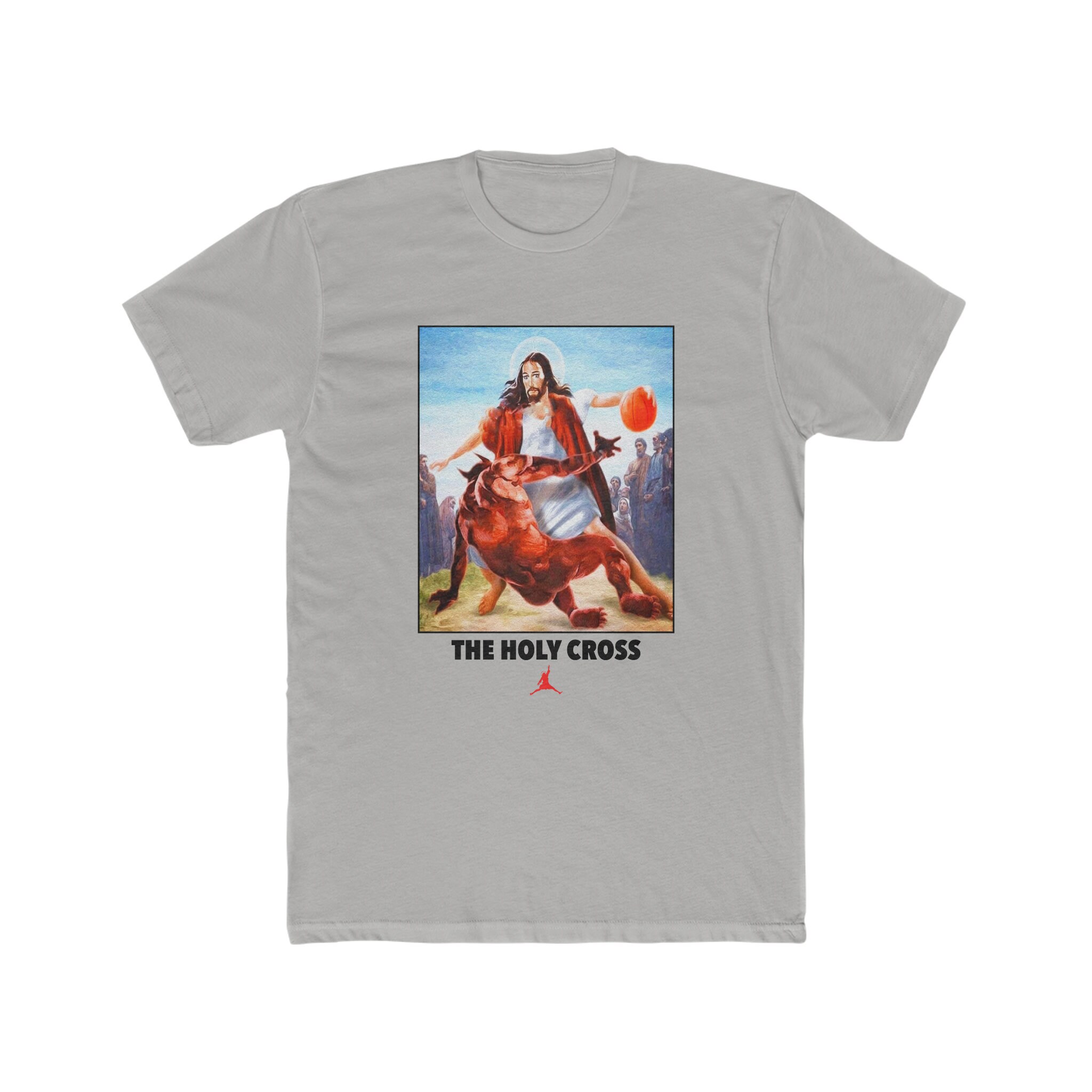 The Holy Cross Jesus Dribbling Basketball Shirt Funny - Etsy